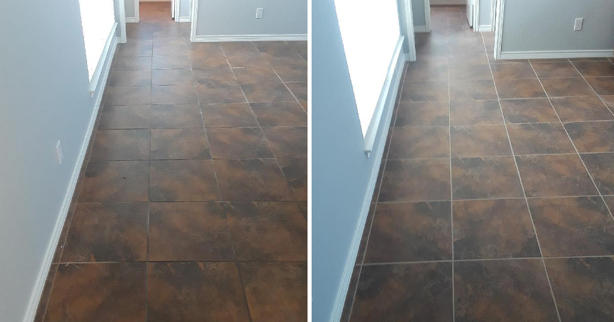 A Living Room Floor in Tucson Looks Stunning Thanks to Our Grout Sealing
