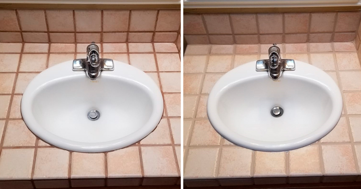 Deteriorated Ceramic Countertop in Oro Valley AZ Makes a Full Recovery ...